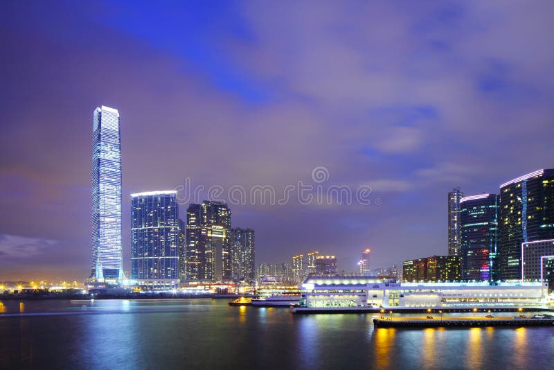 Kowloon Downtown in Hong Kong Stock Photo - Image of port, kowloon ...