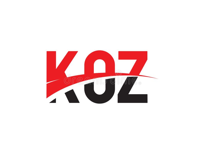 KOZ Letter Initial Logo Design Vector Illustration Stock Vector ...