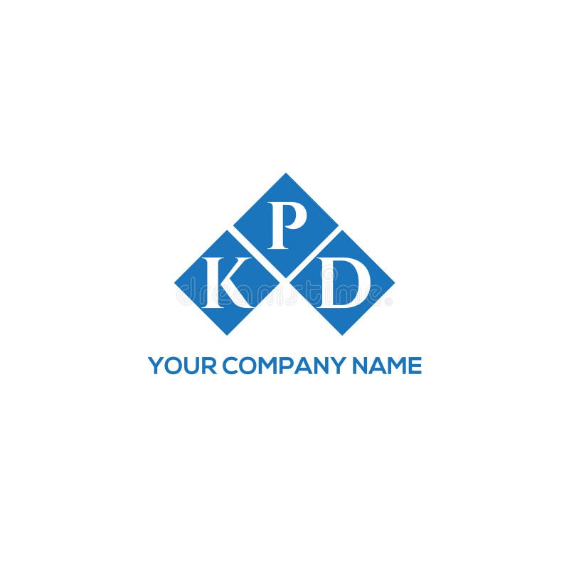 KPD Letter Logo Design on White Background. KPD Creative Initials ...
