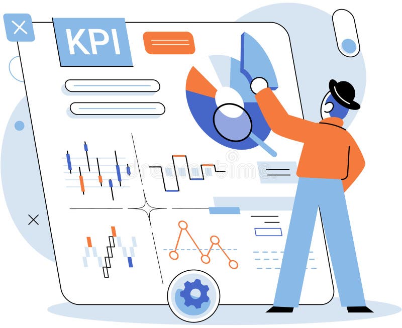 KPI. Business. Graphs Visually Depict Datrelationships and Trends ...