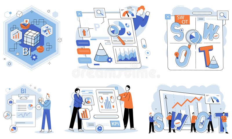 KPI. Business. Vector Illustrations Offer Versatile and Scalable ...