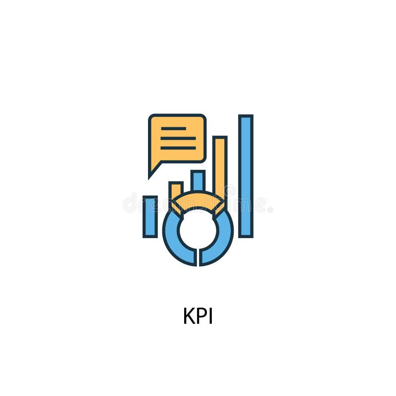 KPI Concept 2 Colored Line Icon Stock Vector - Illustration of ... KPI Concept 2 Colored Line Icon Stock Vector - Illustration of ...