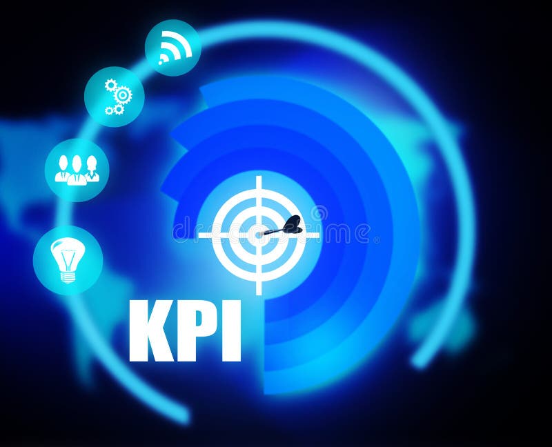 KPI concept plan graphic stock illustration. Illustration of graphic ...