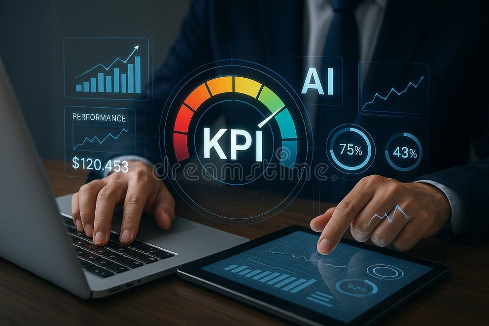 Kpi Dashboard Business Intelligence Data Analysis Performance Metrics ...