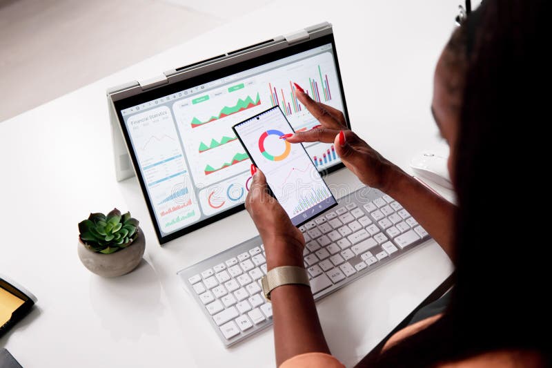 KPI Dashboard Data Analytics Stock Photo - Image of financial ...