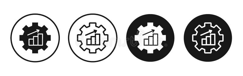KPI Icon Vector Set on White Background Stock Vector - Illustration of ...