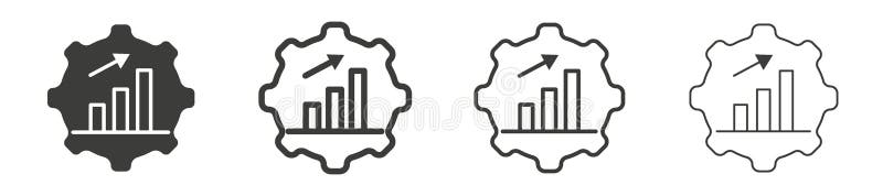 KPI Icon Vector Set on White Background Stock Vector - Illustration of ...