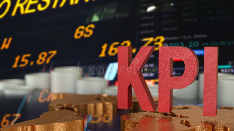 The KPI or Key Performance Indicator for Business Concept 3d Rendering ...