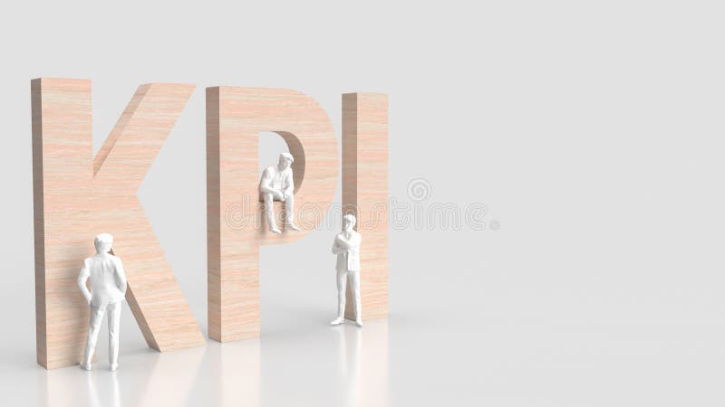 The KPI or Key Performance Indicator for Business Concept 3d Rendering ...