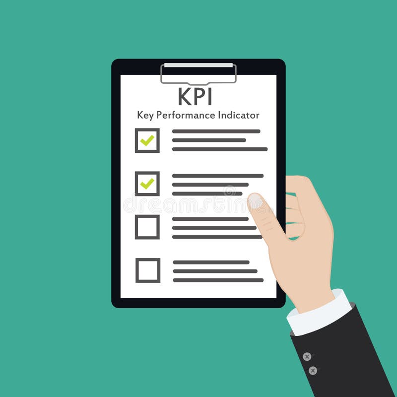 Kpi Key Performance Indicator Business Concept Evaluation Strategy Plan ...