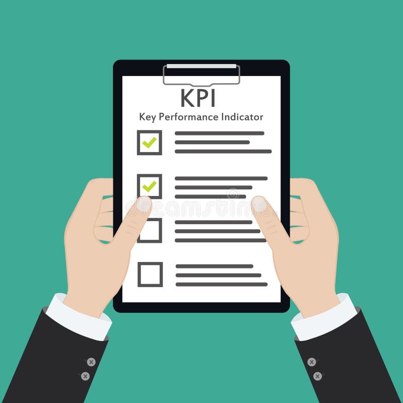Kpi Key Performance Indicator Business Concept Evaluation Strategy Plan ...