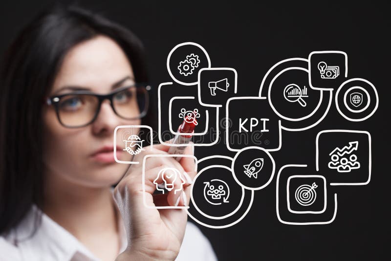 KPI Key Performance Indicator for Business Concept. Business ...