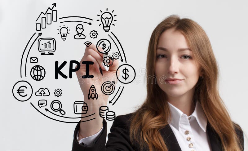 KPI Key Performance Indicator for Business Concept. Business ...