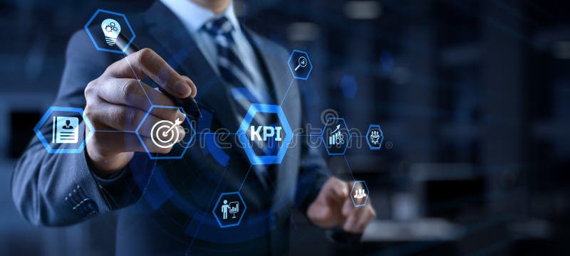 KPI Key Performance Indicator Business and Technology Concept on Screen ...
