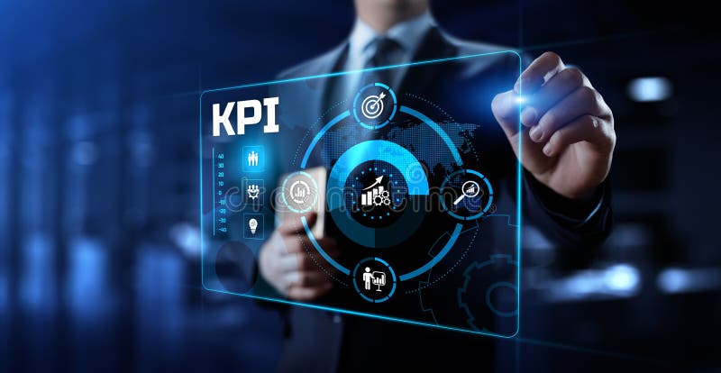 KPI Key Performance Indicator Business and Technology Concept on Screen ...