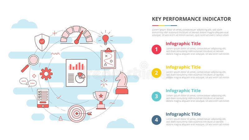 Kpi Key Performance Indicator Concept for Infographic Template Banner ...