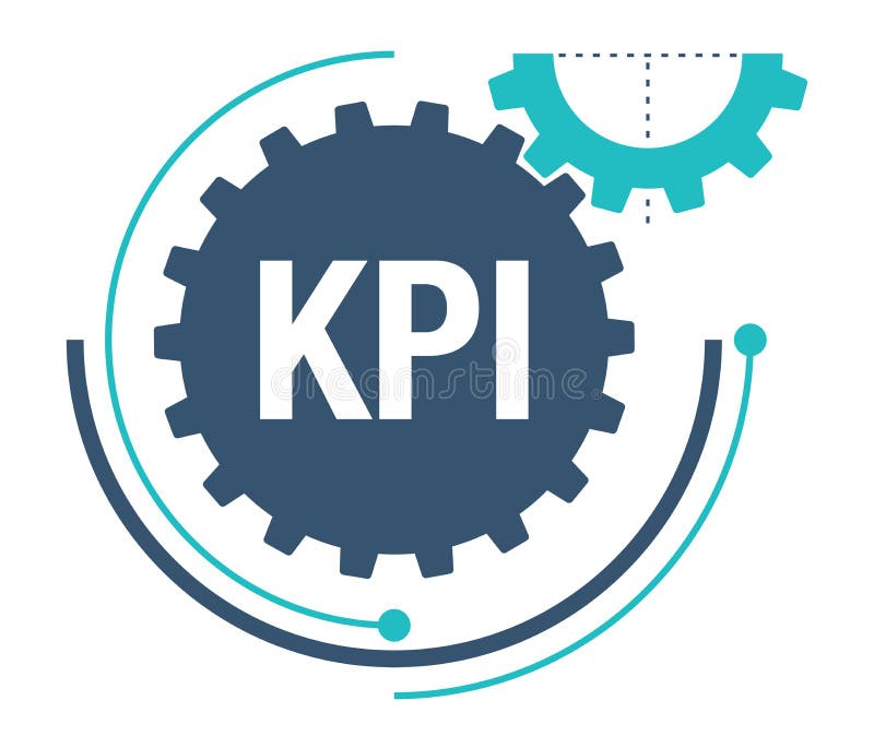 KPI - Key Performance Indicator in Gear Metaphor Stock Vector ...