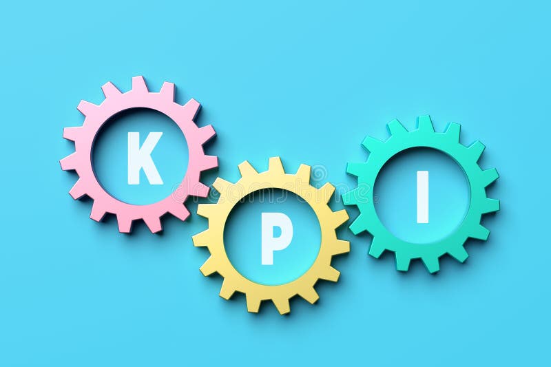 Kpi Key Performance Indicator Gears Turning Working Together ...