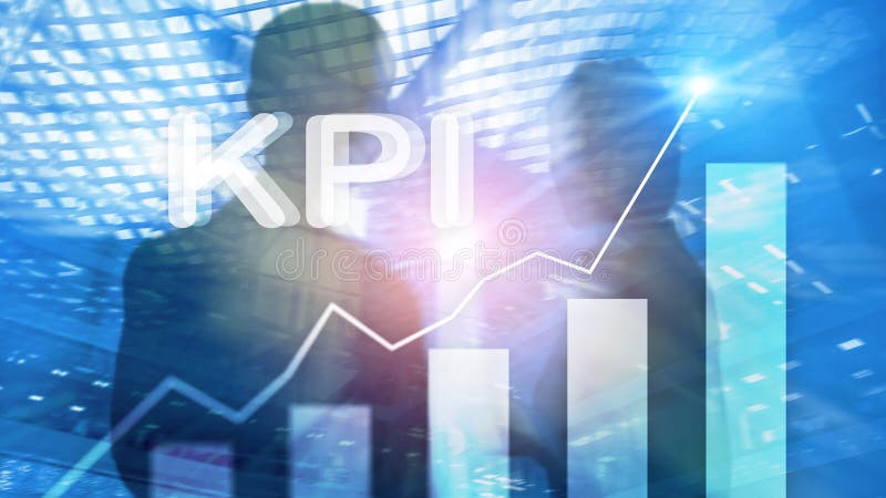 KPI - Key Performance Indicator Graph on Blurred Background Stock Photo ...