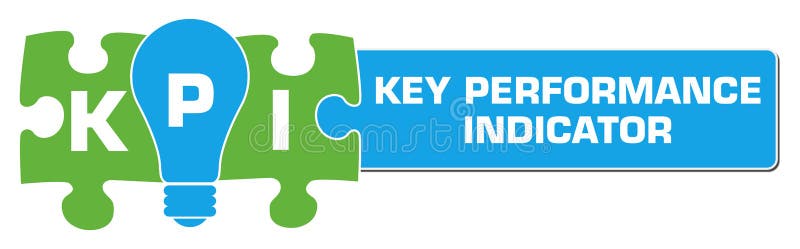 KPI - Key Performance Indicator Blue Triangle Horizontal Stock ...