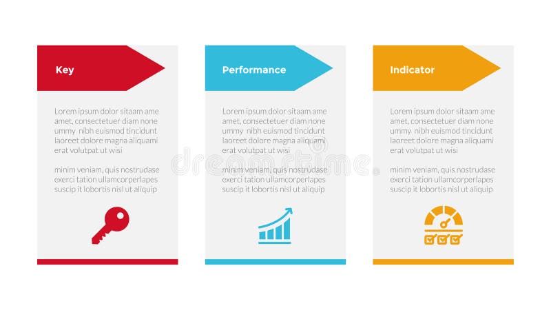 KPI Key Performance Indicator Infographics Template Diagram with Table ...