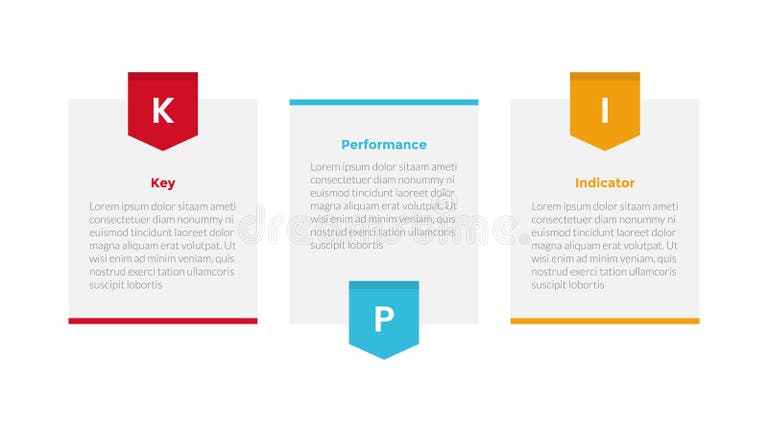 KPI Key Performance Indicator Infographics Template Diagram with Table ...
