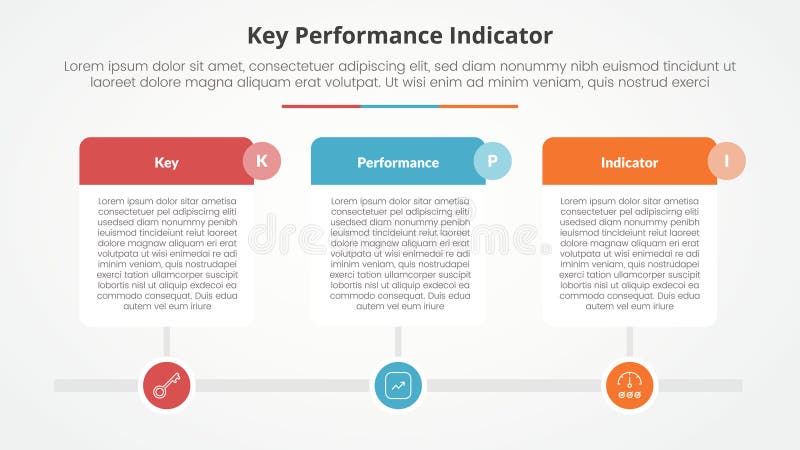 KPI Key Performance Indicator Model Infographic Concept for Slide ...