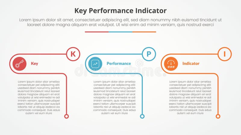 KPI Key Performance Indicator Model Infographic Concept for Slide ...