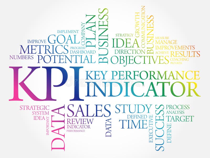 KPI - Key Performance Indicator Word Cloud Stock Illustration ...