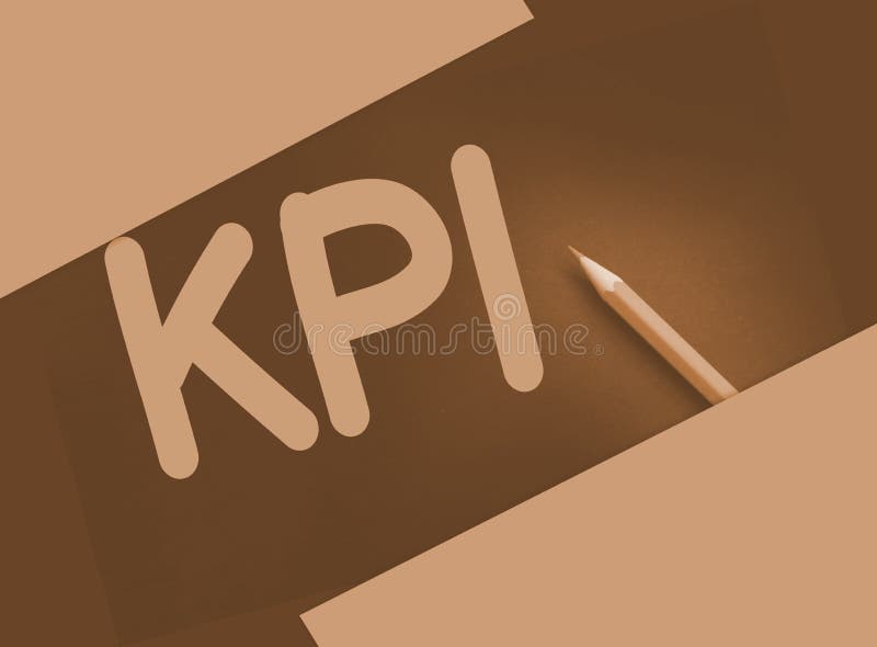 KPI Letters with Pencil Besides. Key Performance Indicator. Business ...