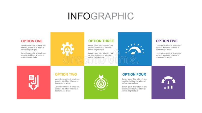 KPI, Optimization, Objective Stock Vector - Illustration of trendy ...