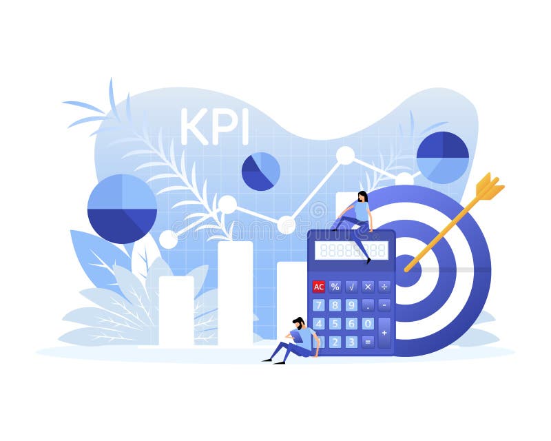Kpi People. Vector Illustration. Development Strategy Stock Vector ...