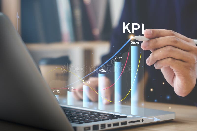 KPI. Performance Chart. Illustration for Business Stock Image - Image ...