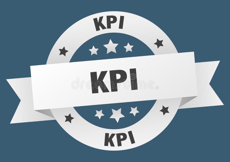 Kpi Round Ribbon Isolated Label. Kpi Sign Stock Vector - Illustration ...
