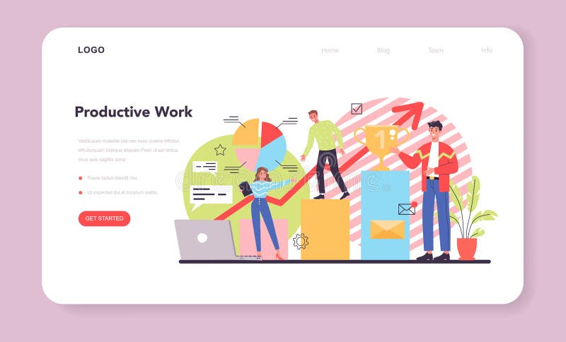 KPI Web Banner or Landing Page. Employee Evaluation, Testing Stock ...