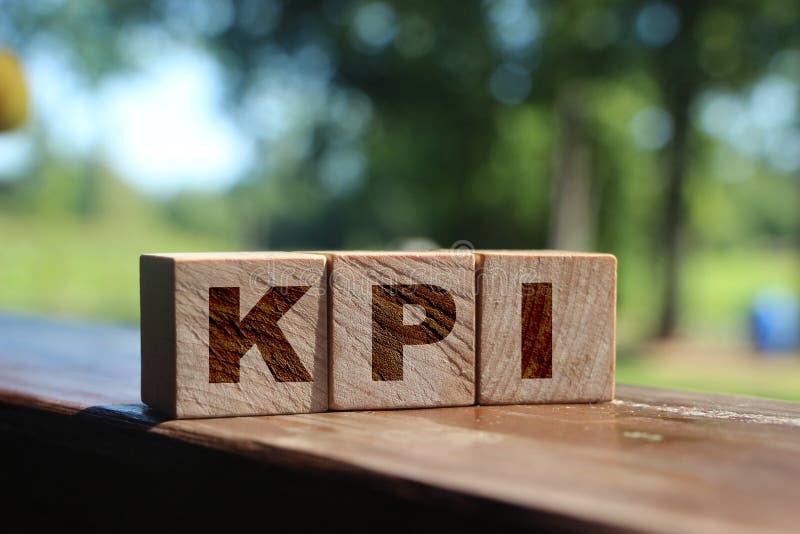 Kpi Word Written In Wooden Blocks Key Performance Indicator Business