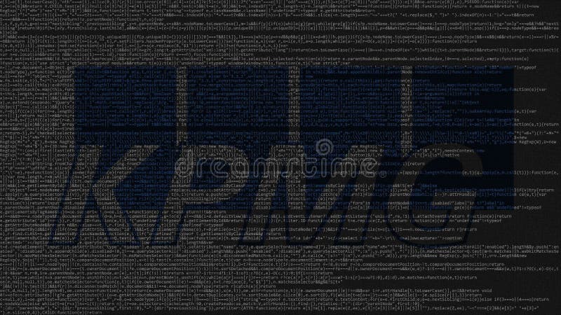 KPMG Logo on the Screen in a Meeting Room. Editorial 3D Rendering ...