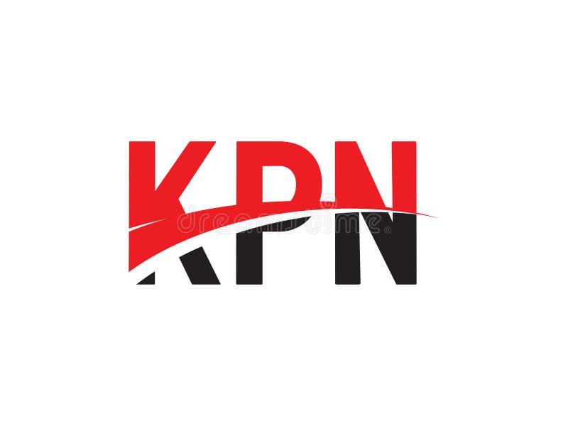 KPN Letter Initial Logo Design Vector Illustration Stock Vector ...