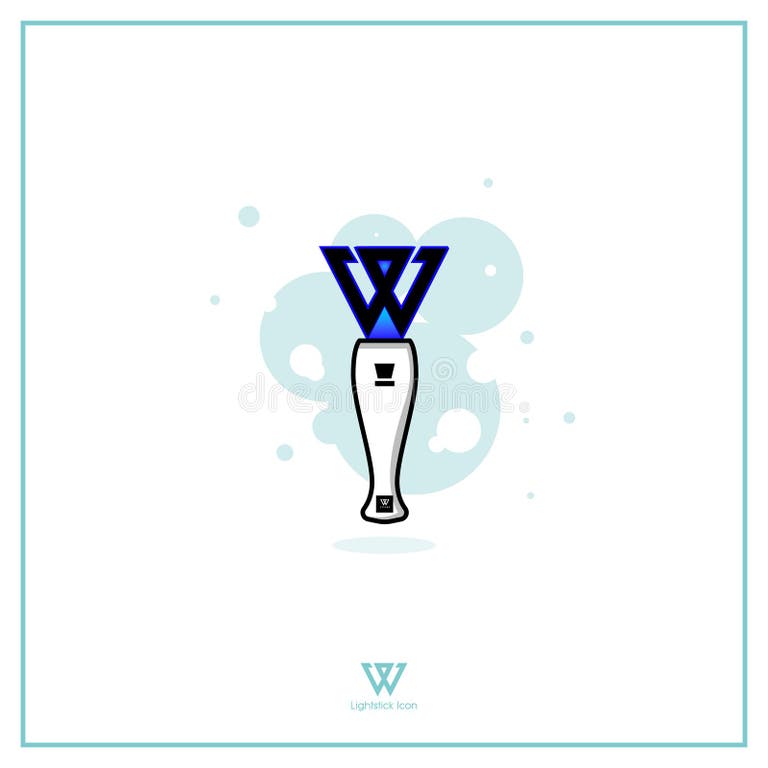 Winner K-POP Group Light Stick Flat Icon Editorial Photo - Illustration ...