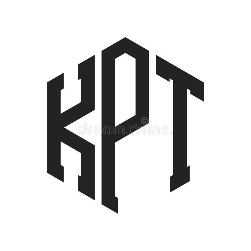 KPT Logo Design. Initial Letter KPT Monogram Logo Using Hexagon Shape ...
