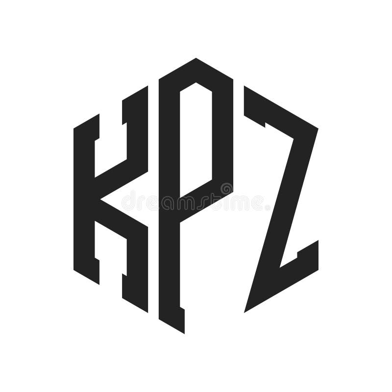 KPZ Logo Design. Initial Letter KPZ Monogram Logo Using Hexagon Shape ...