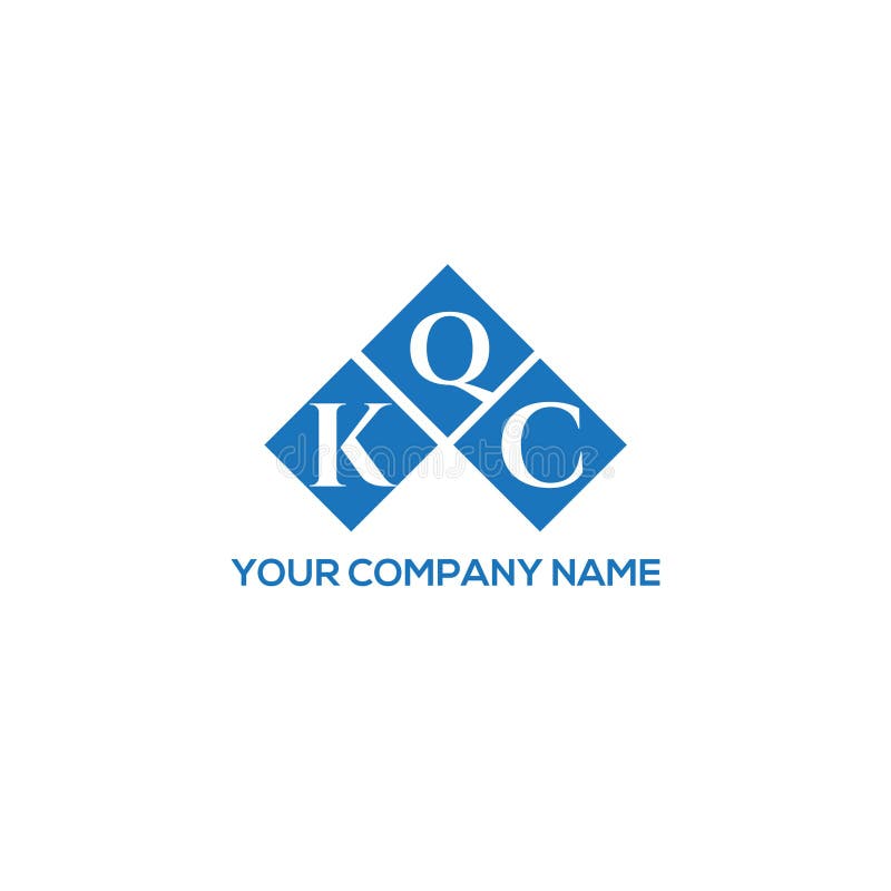 KQC Letter Logo Design on White Background. KQC Creative Initials ...