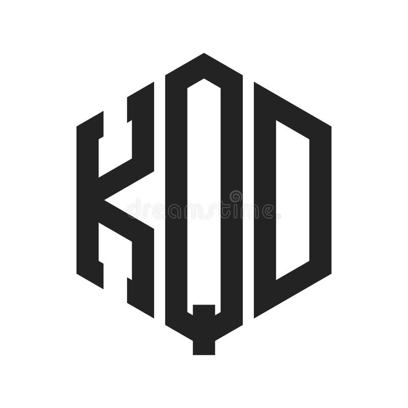 KQD Logo Design. Initial Letter KQD Monogram Logo Using Hexagon Shape ...