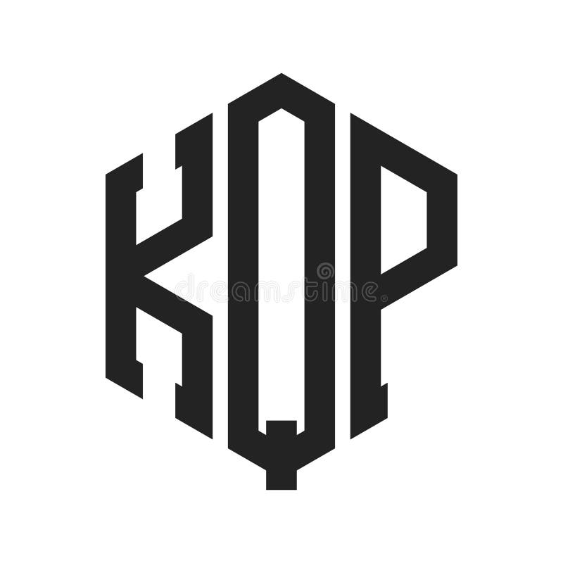 KQP Logo Design. Initial Letter KQP Monogram Logo Using Hexagon Shape ...