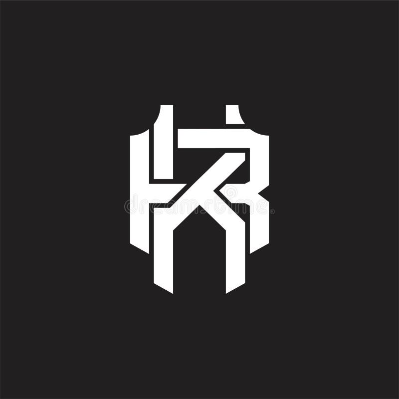 KR Logo Monogram Design Template Stock Vector - Illustration of ...