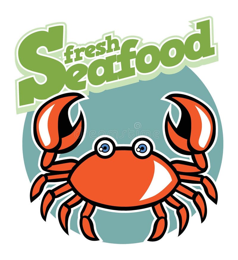 Tecknad Film Av Krabbamaskot Vektor Illustrationer - Illustration av ...