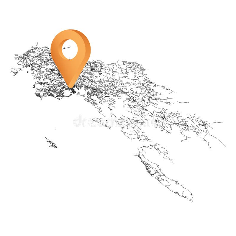 Location of Krabi Province on Map Thailand. 3d Krabi Flag Map Marker ...