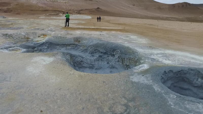 Krafla Geothermal Mud Pit #3 Stock Video - Video of energy, landscape ...