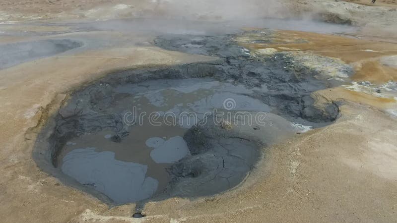 Krafla Geothermal Mud Pit #3 Stock Video - Video of energy, landscape ...