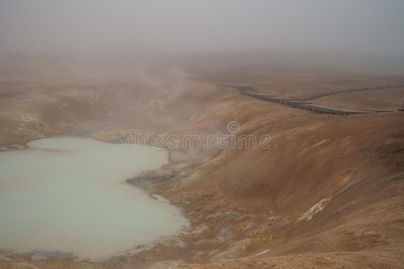 Krafla landscape stock image. Image of crater, rocks - 58760877